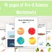 Pre-k Science Worksheets, Preschool Learning Printable, Pre-k ...