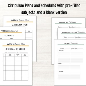 Homeschool Planner Printable, 60 Pages, Digital Homeschool Planner ...