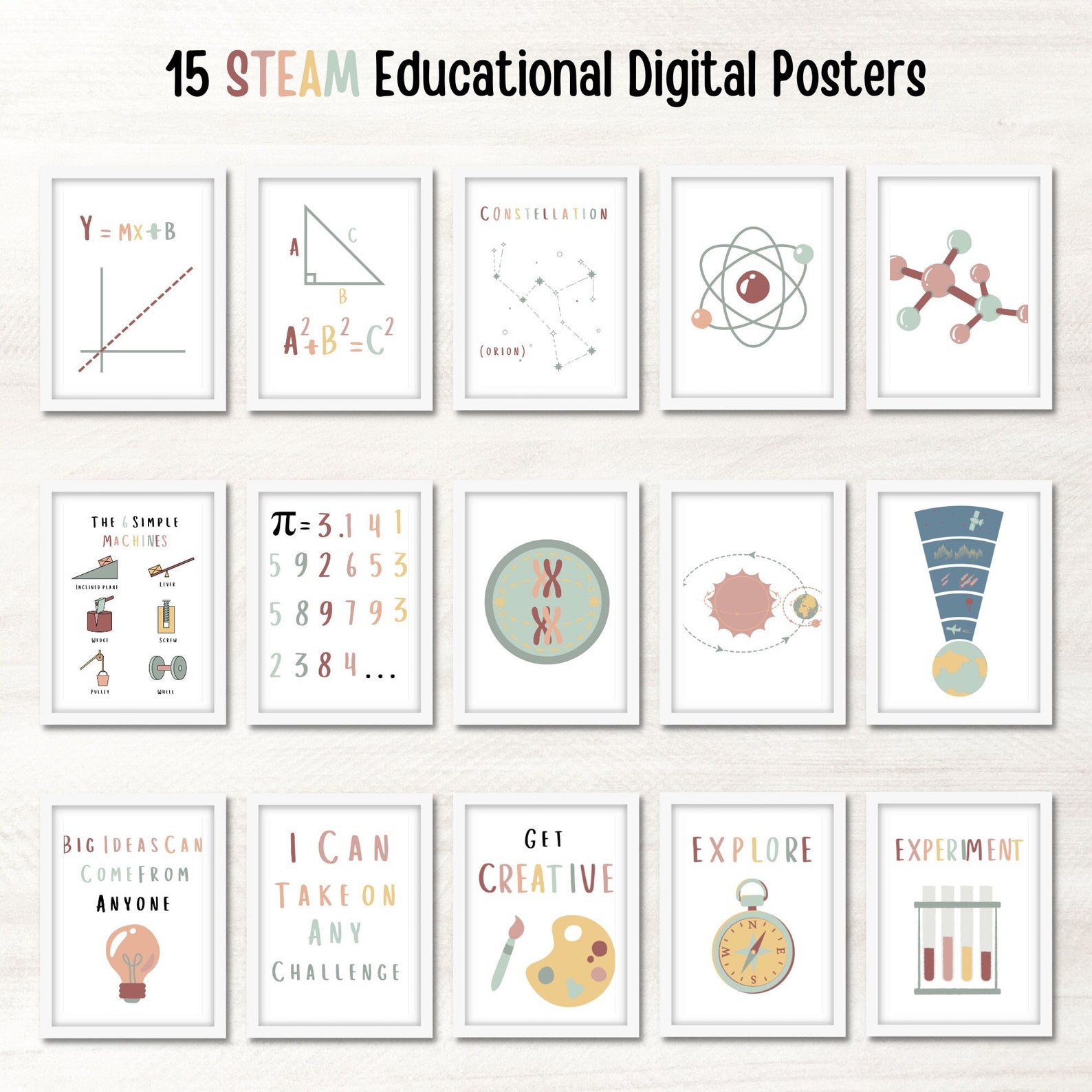 Educational Wall Art Printable, Classroom Posters, Homeschool Prints ...