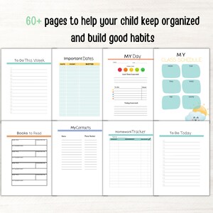 Kids Academic Planner, Homeschool Planner, Homeschool Student Planner ...