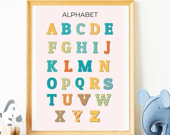 A3 Farm Animals Educational Poster, Montessori, Nursery Wall Art ...