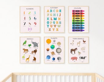 A3 Shapes Educational Poster, Home-schooling Resources, Nursery Wall ...