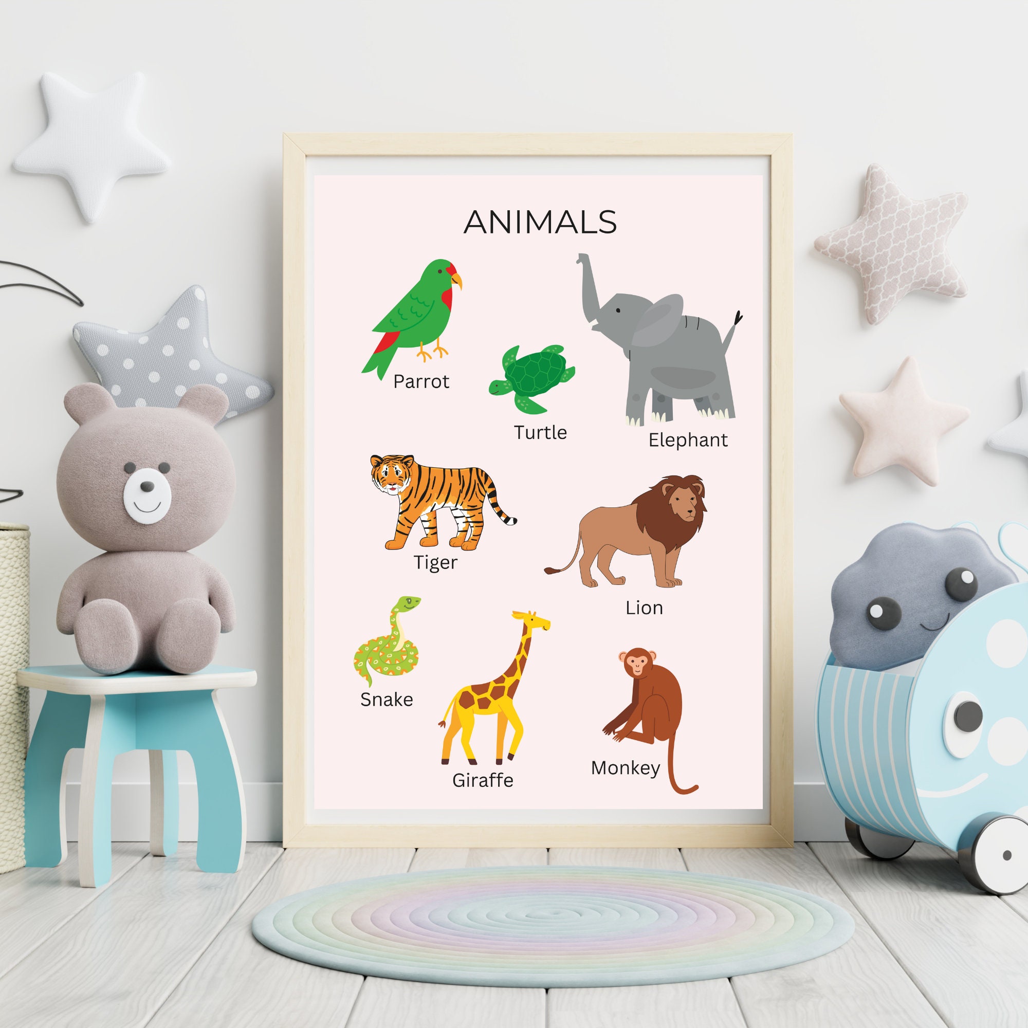 A3 Educational Poster Bundle, Home-schooling Resources, Nursery Wall ...