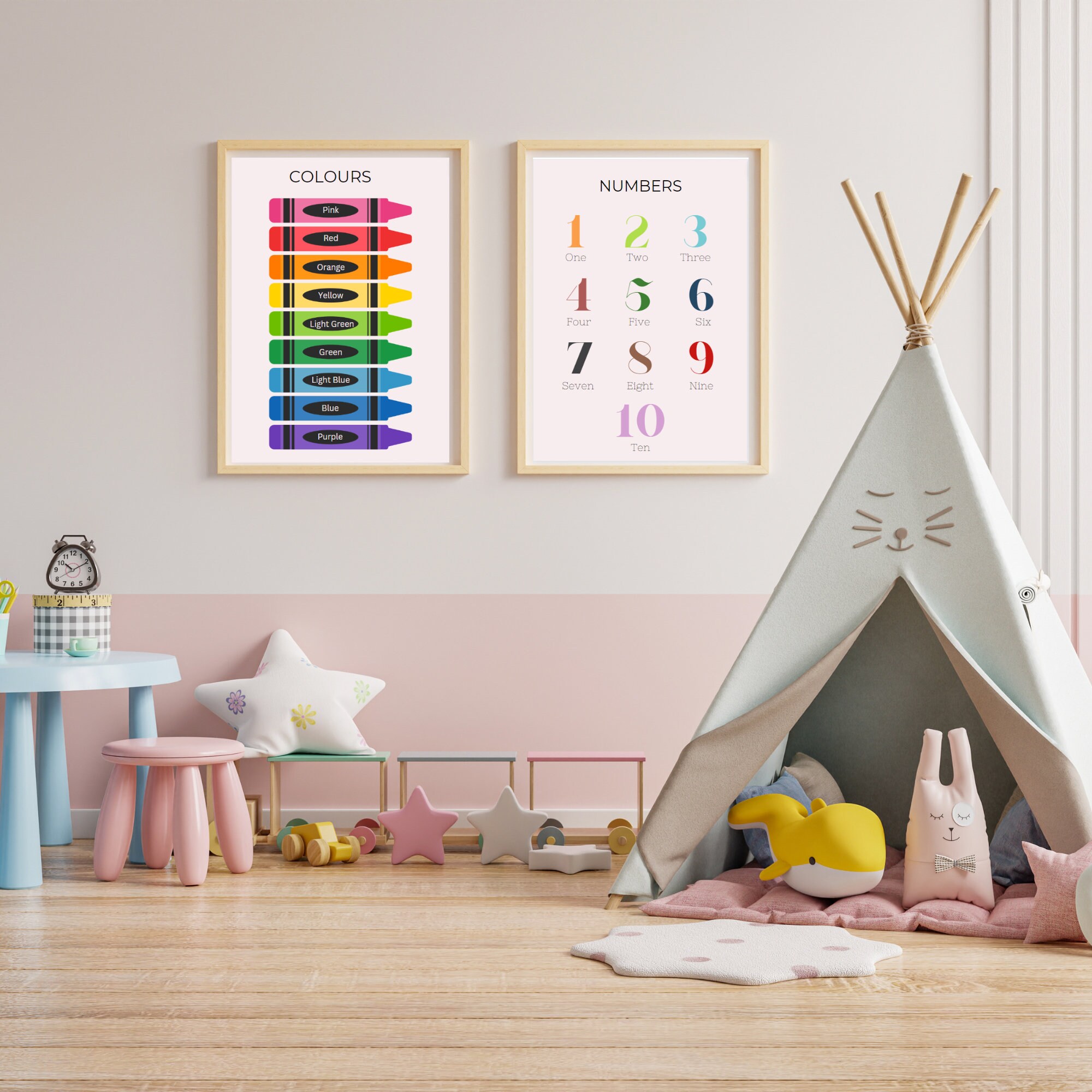 A3 Educational Poster Bundle, Home-schooling Resources, Nursery Wall ...
