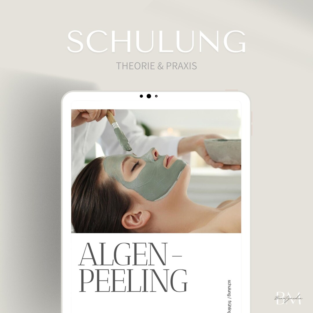 Training in Algae Peeling as PDF | Face Treatment Beginner's Guide ...