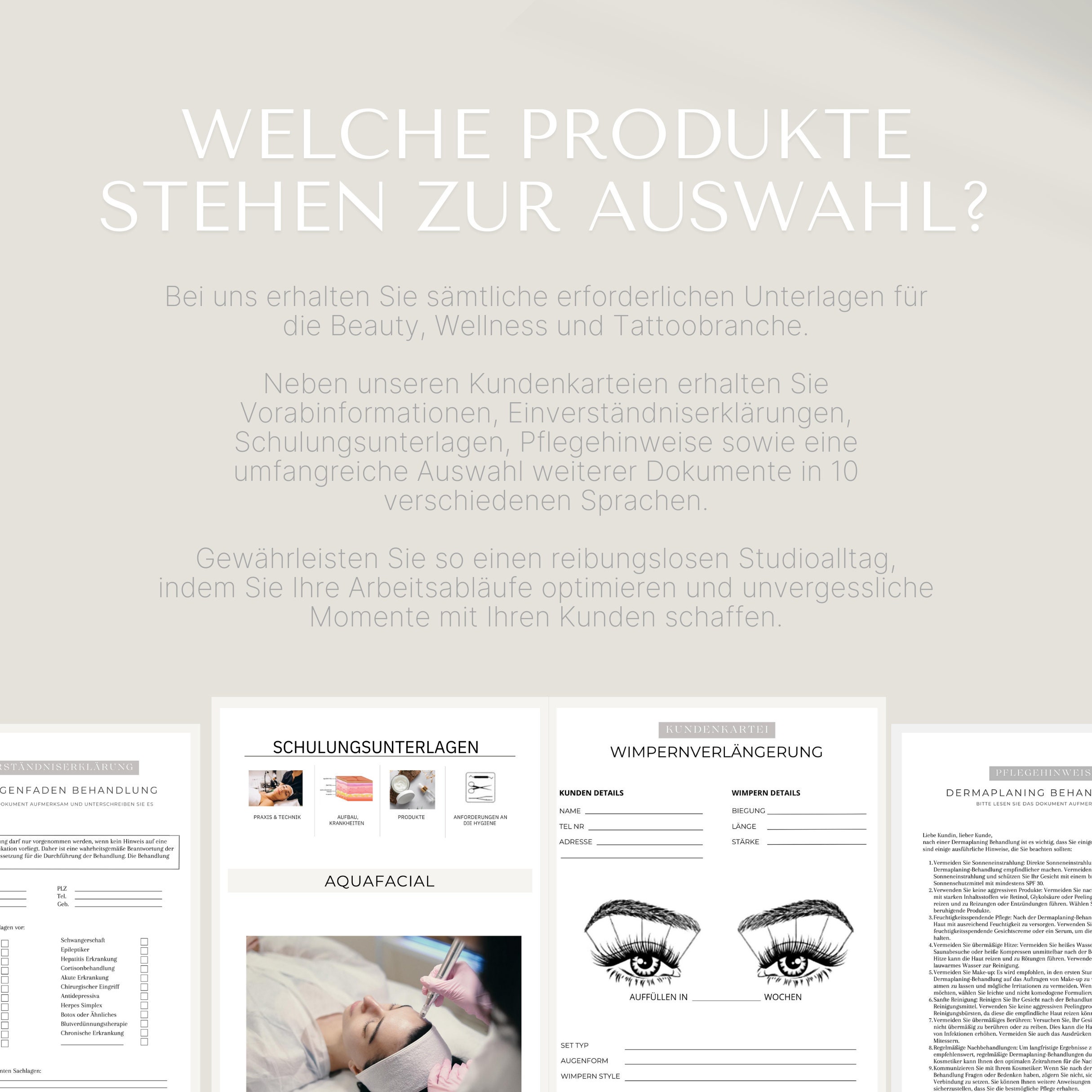 Customer File for Visagie as PDF and Canva Format Make-up Questionnaire ...