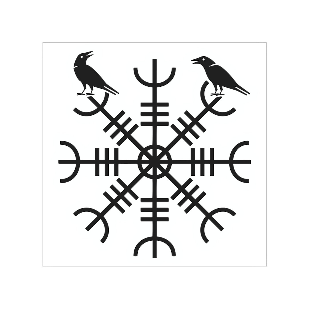 Norse Viking Helm of Awe Sticker - Etsy