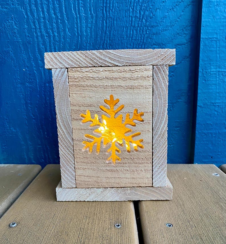 Mini Snowflake Lantern | Christmas Winter Holiday | Digital File | CNC ...