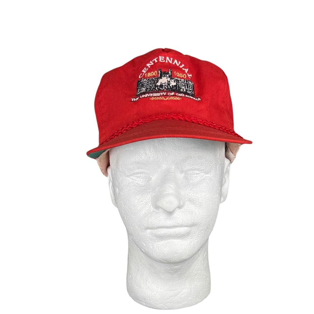 University of Oklahoma Centennial 1890-1990 Red Rope Snapback Hat by ...