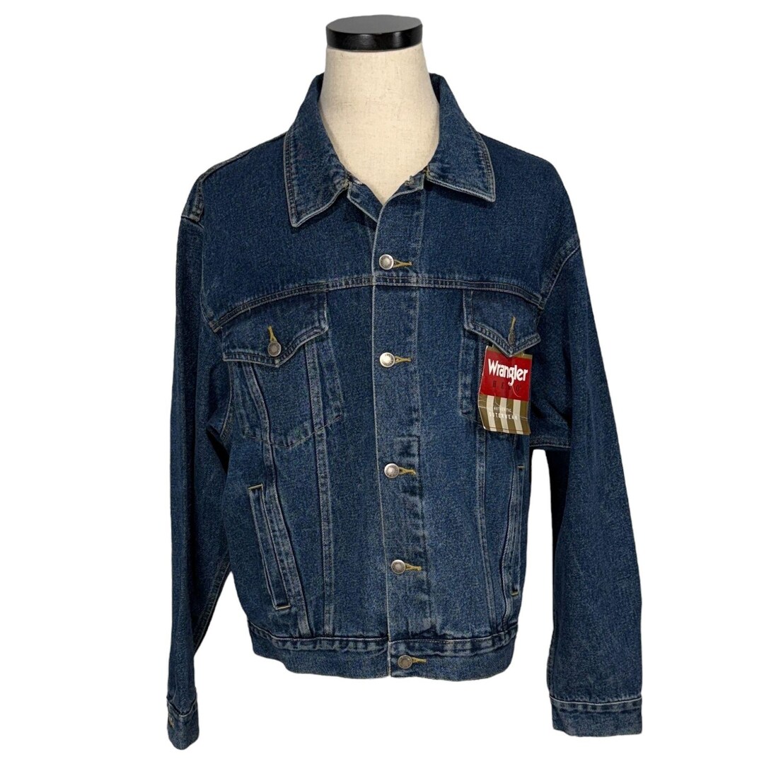 Vintage Wrangler Hero Mens Denim Jacket XL New Old Stock 90s Style - Etsy