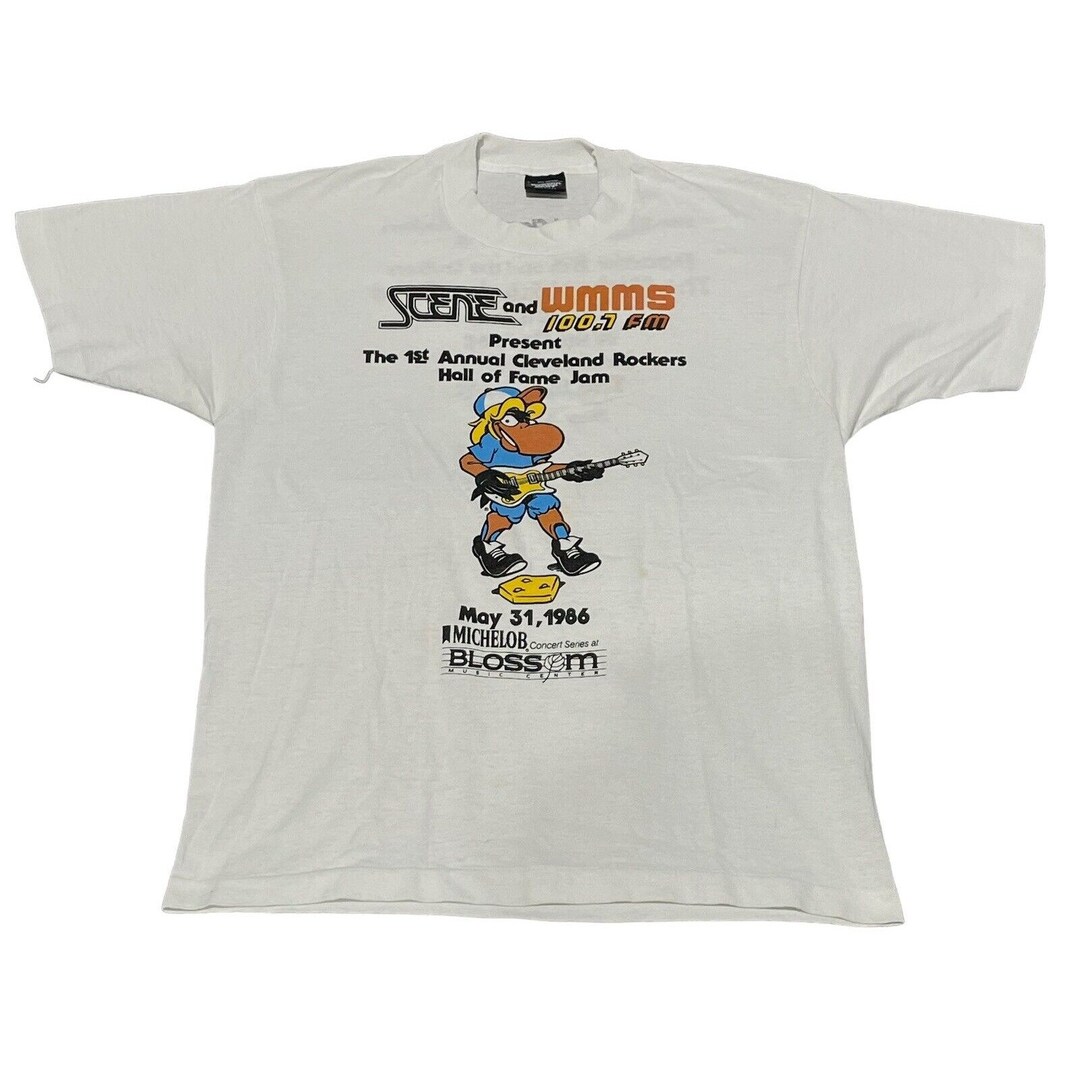 Vintage WMMS 1st Annual Cleveland Rockers Hall of Fame Jam 86 SZ L Rare ...