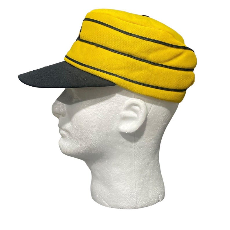 Vintage Pittsburgh Pirates Yellow Pillbox Adjustable Hat 70’s Rare - Etsy