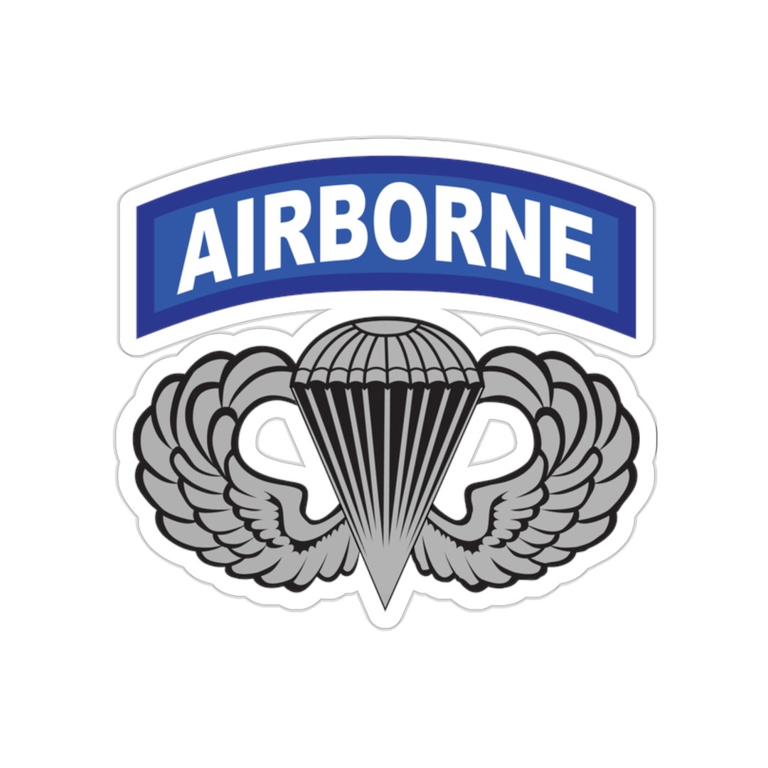 Airborne Sticker: Jump Wings With Blue Tab - Etsy