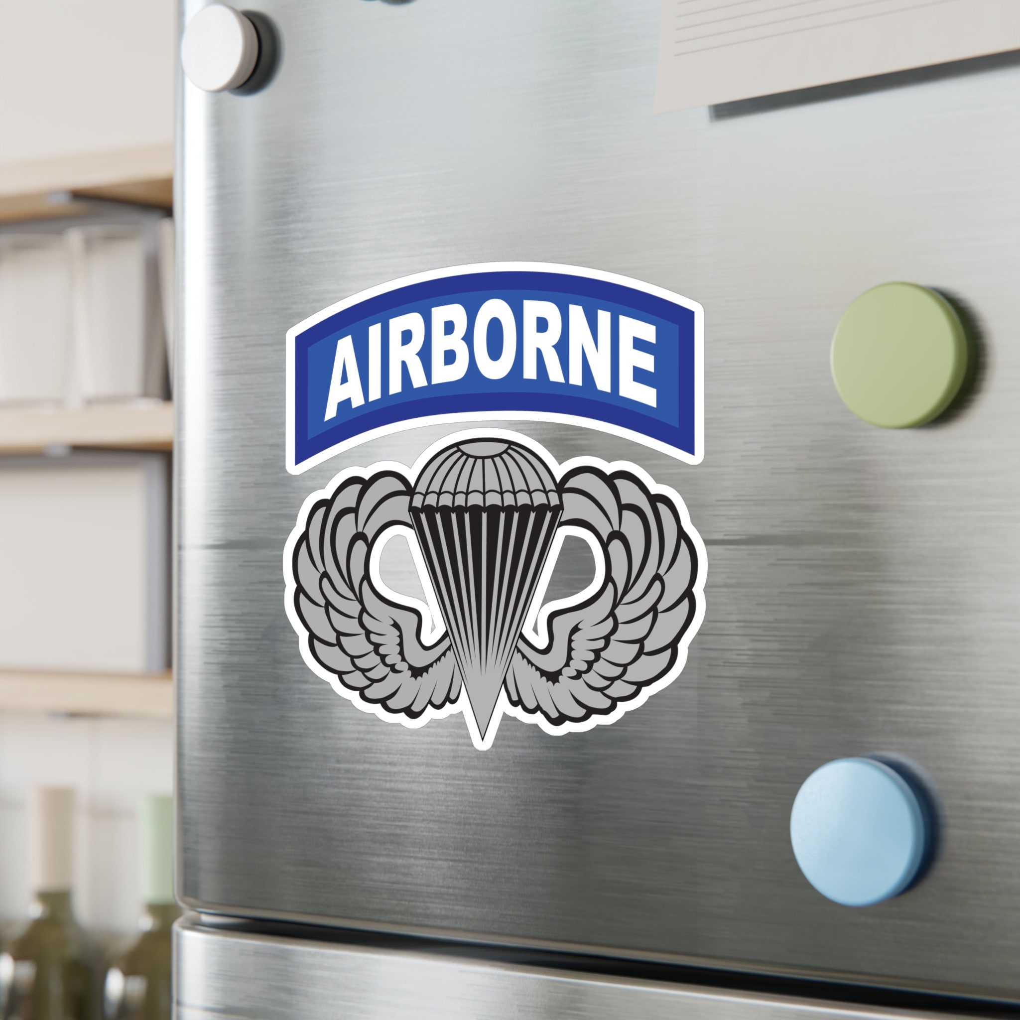 Airborne Sticker: Jump Wings With Blue Tab - Etsy