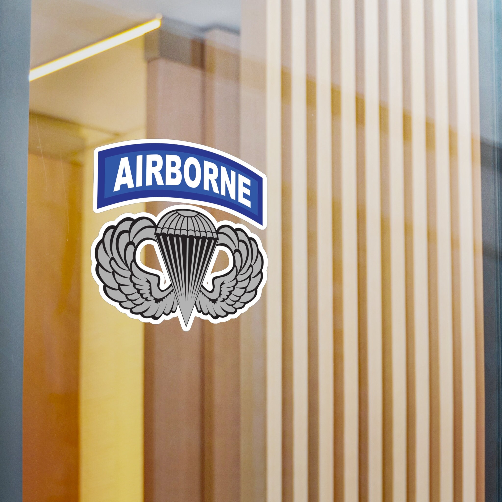 Airborne Sticker: Jump Wings With Blue Tab - Etsy