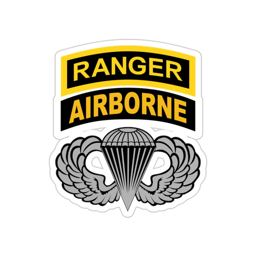 Airborne Ranger Sticker: Jump Wings With Airborne & Ranger Tabs - Etsy
