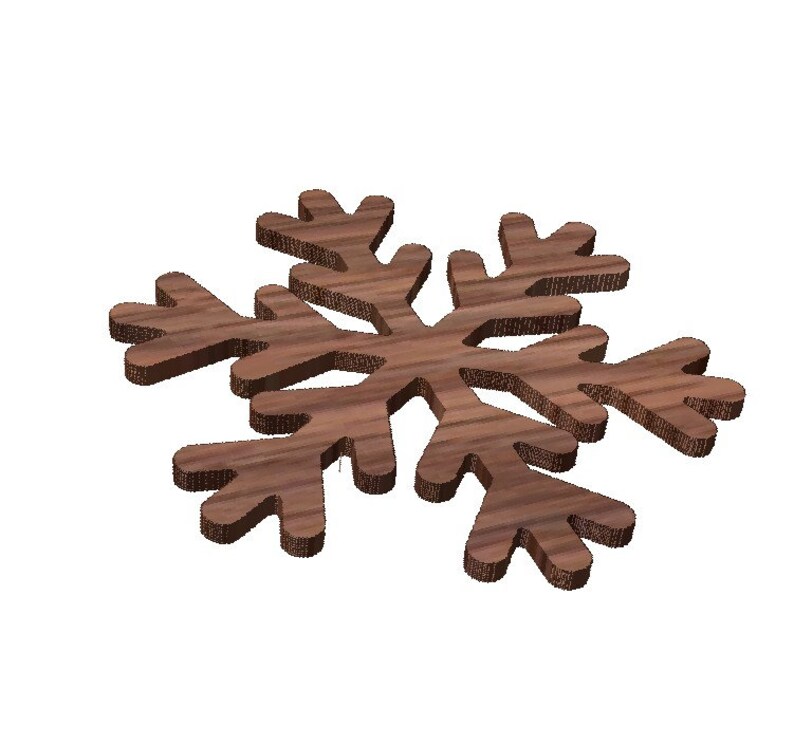 Winter Snowflake Platter, SVG for CNC Router File, Individual Svg Eps ...