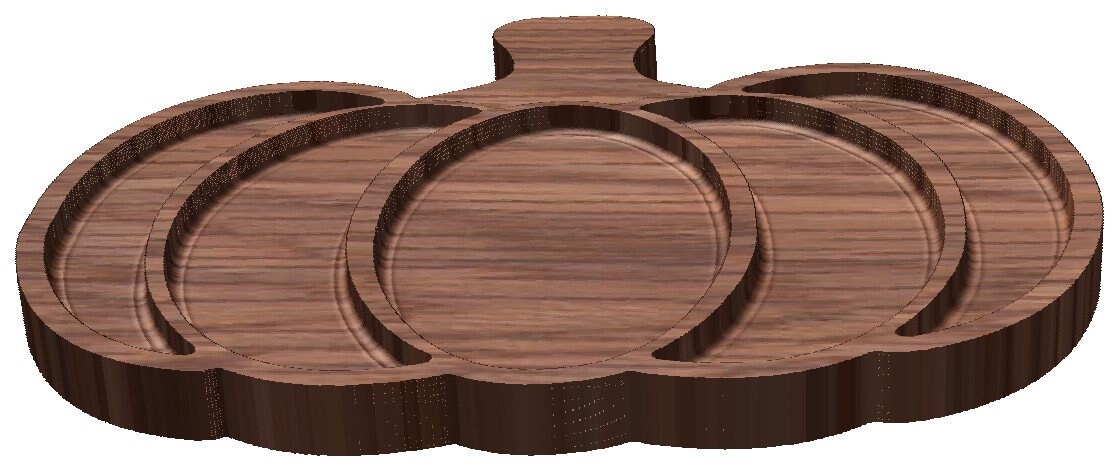 Halloween Pumpkin Tray, Digital Files, SVG for CNC Router File ...