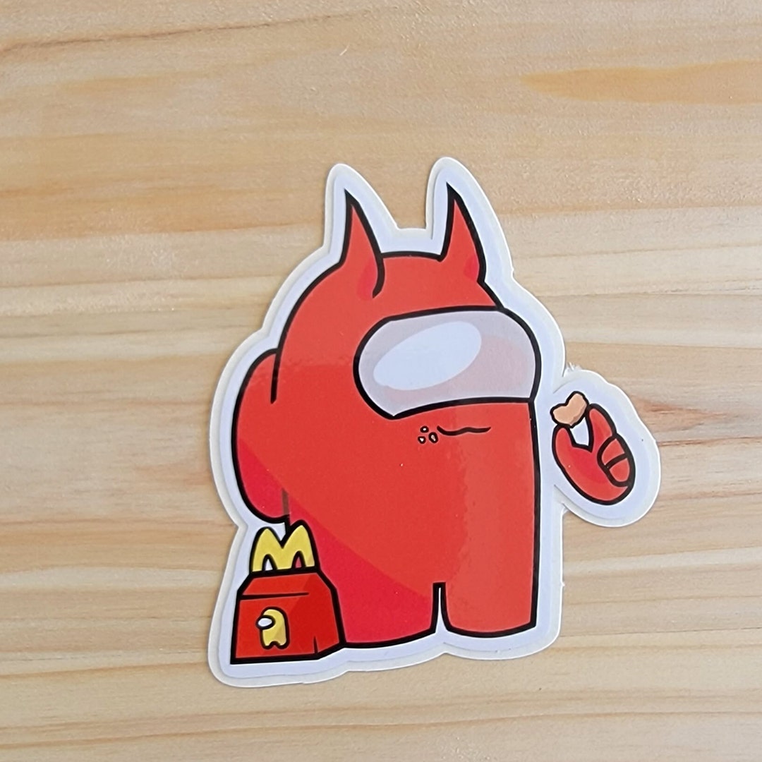 Red Crewmate Sticker - Etsy