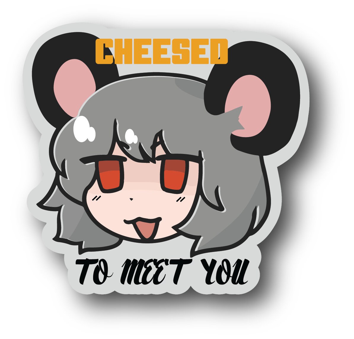 Cheesed To Meet You Sticker Etsy
