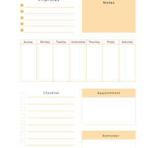 Printable, PDF, Budget, US Letter, Instant Download, Personal Budget ...