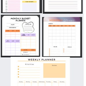 Printable, PDF, Budget, US Letter, Instant Download, Personal Budget ...