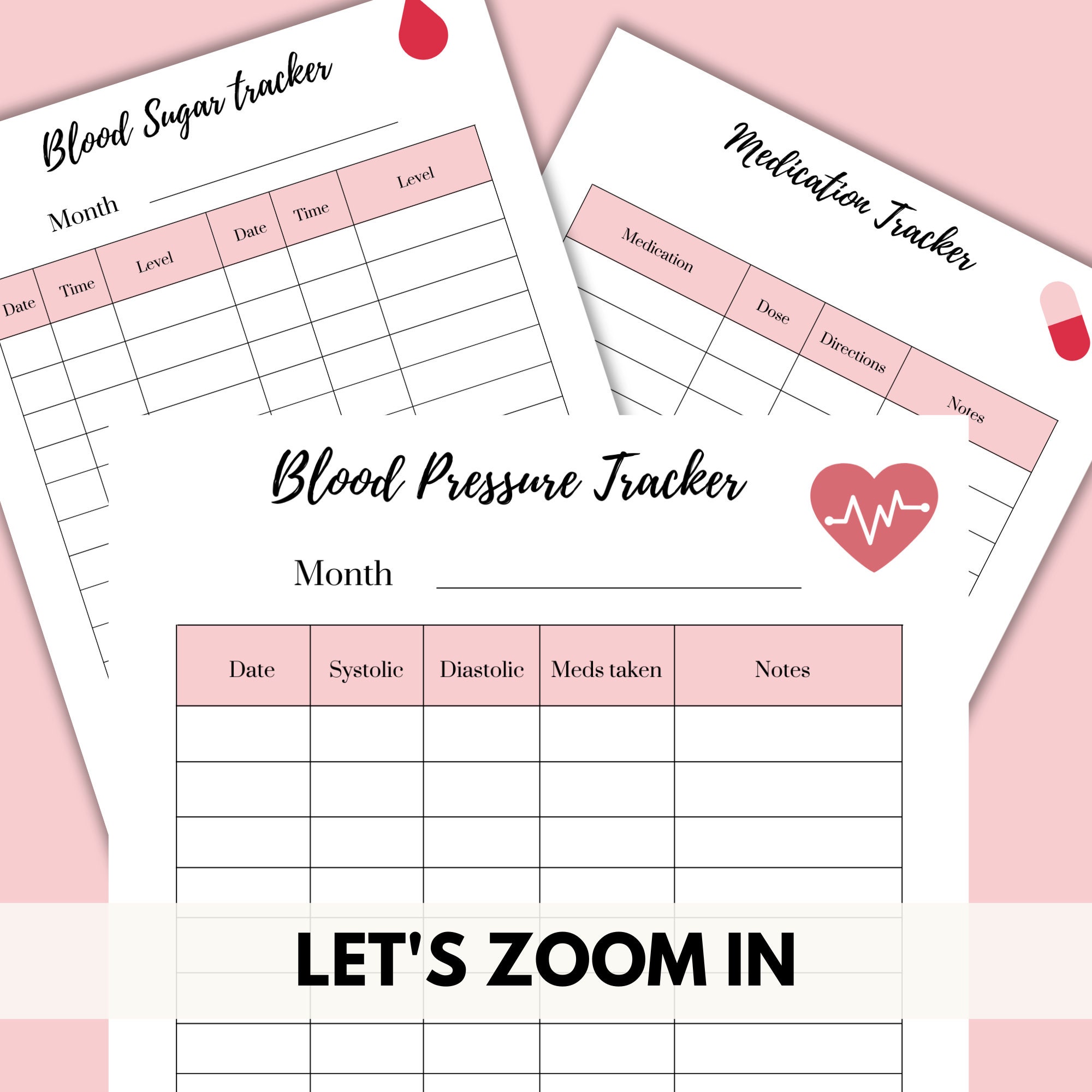 Medical Planner, Medical Binder, Health Tracker, Wellness Planner ...