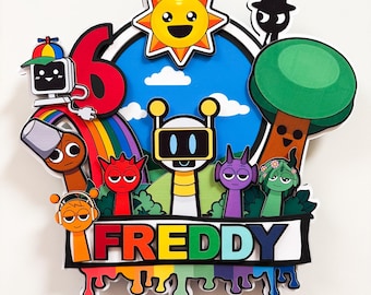 Sprunki Cake Topper | Sprunki Birthday Decoration | Sprunki TV ...