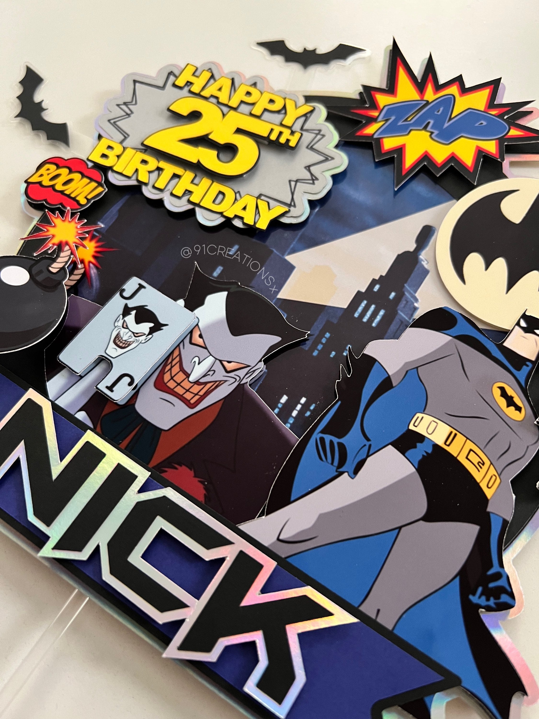 Black Bat Cake Topper-black Bat Birthday-black Bat Party - Etsy