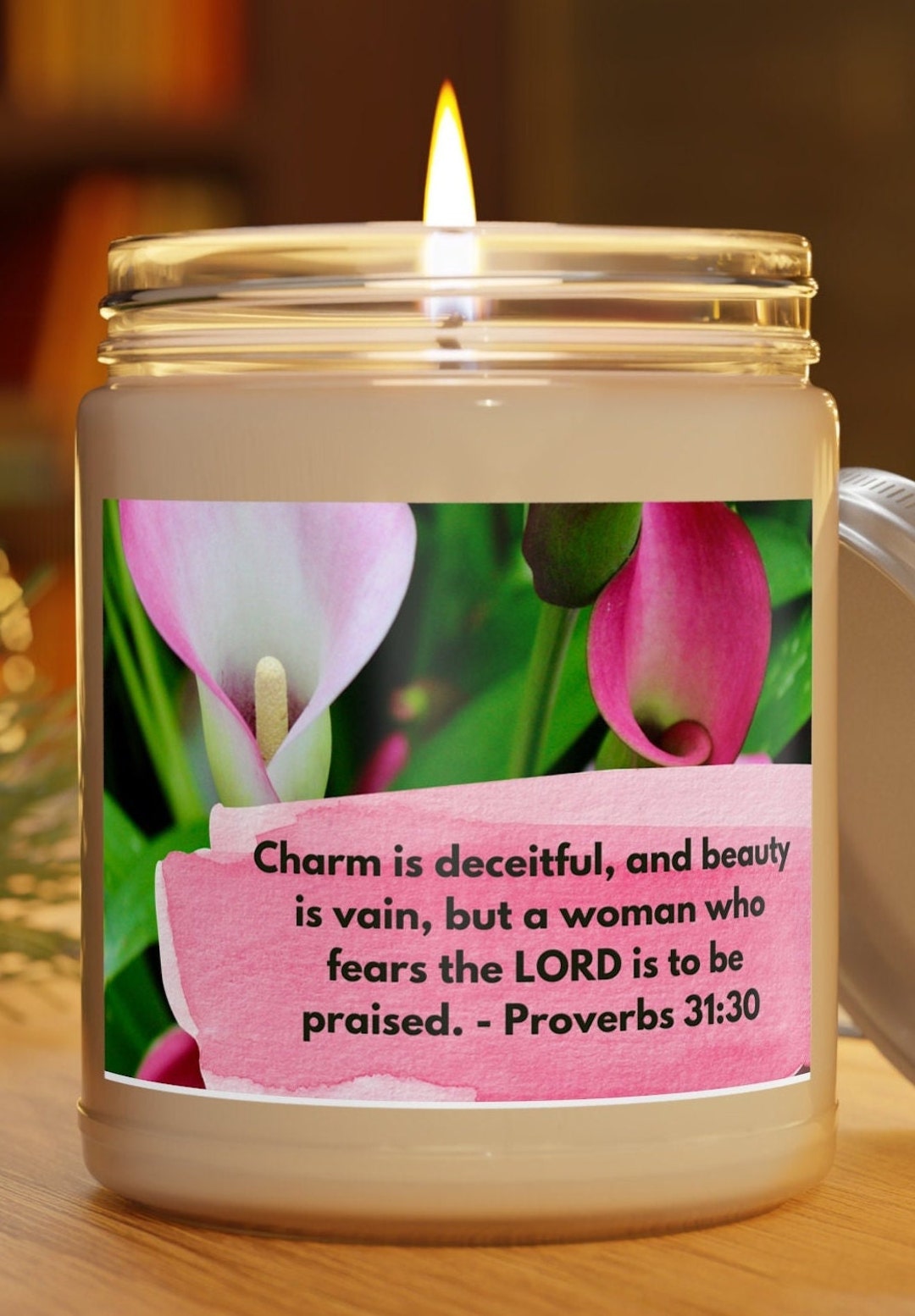 Scented Candle With Inspiring Scripture, Bible Verse Candle, Novelty ...
