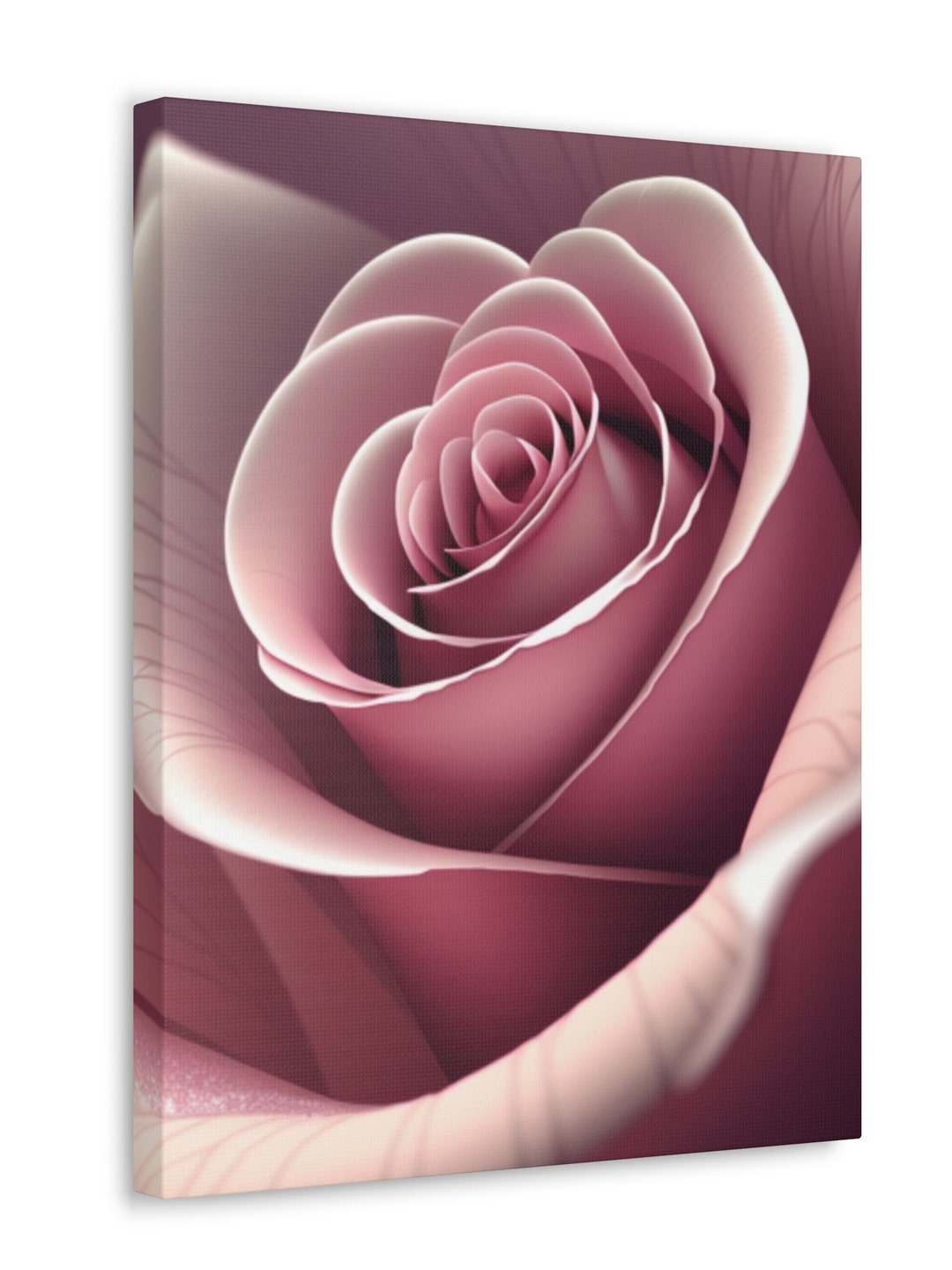 Pink Rose Wall Art, Canvas Print, Home Decor, Office Decor - Etsy