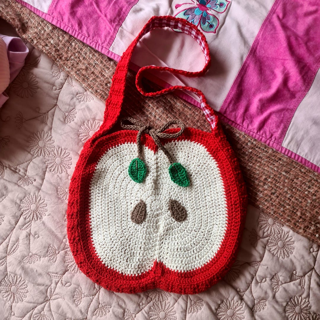 Apple Bag Crochet Pattern - Etsy