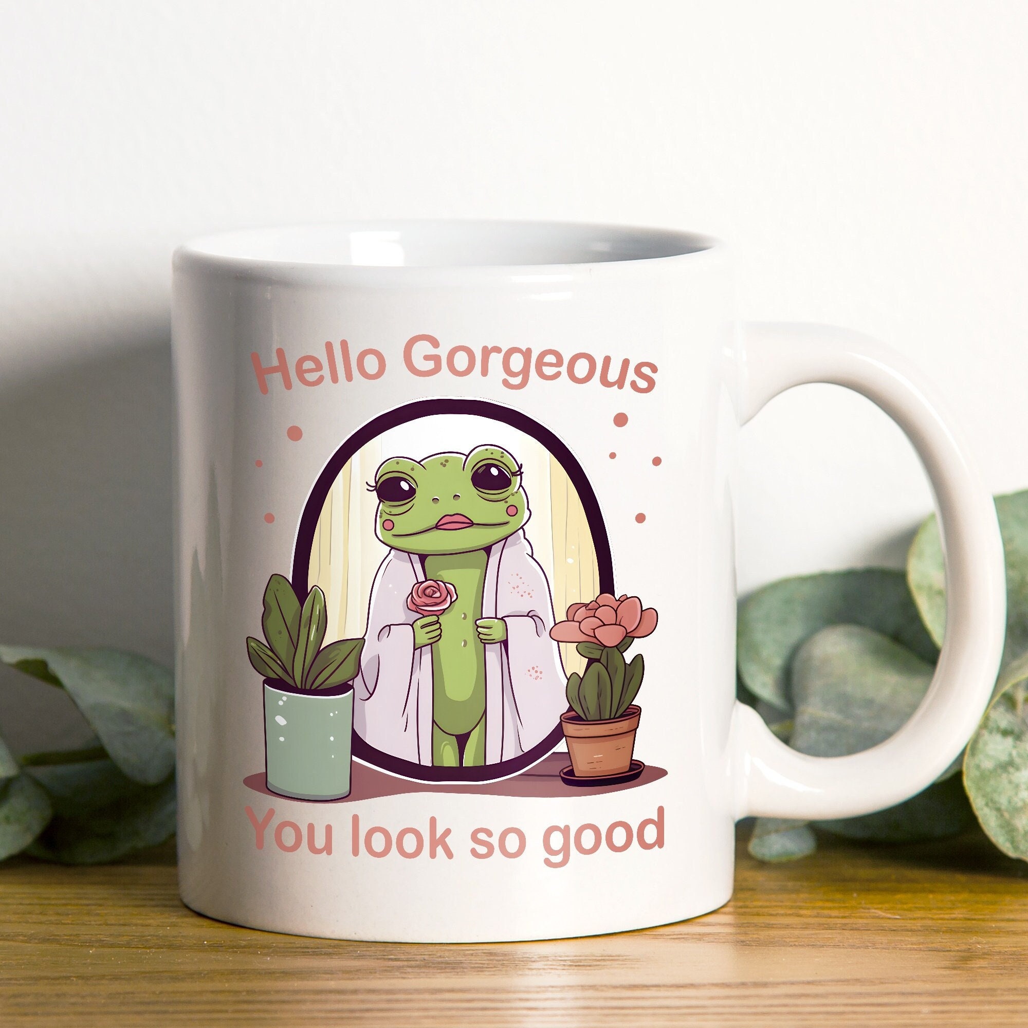 Girly Frog Self Love Mug, Self Love Coffee Mug, Frog Mug, Frog Coffee ...