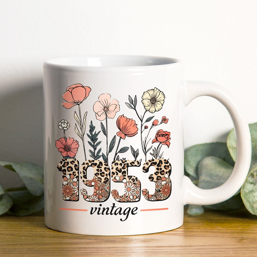 70th Birthday Mug Vintage 1953 Mug 70th Birthday Gift for - Etsy