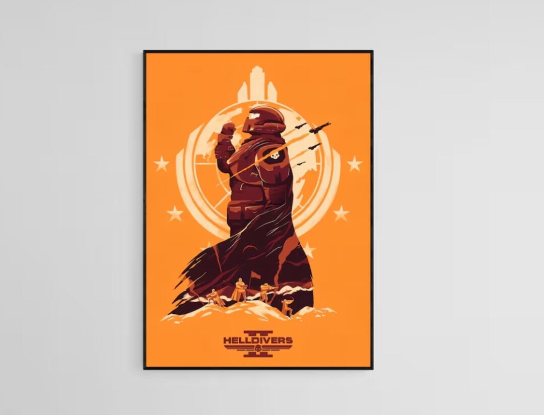 Helldivers 2 Poster No Frame, Gaming Poster, Game Room Decor, Gamer ...
