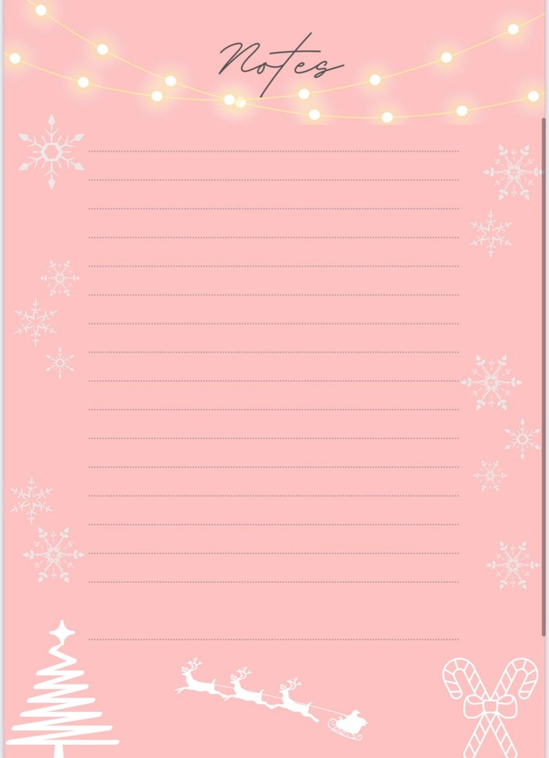 Christmas Notes - Etsy