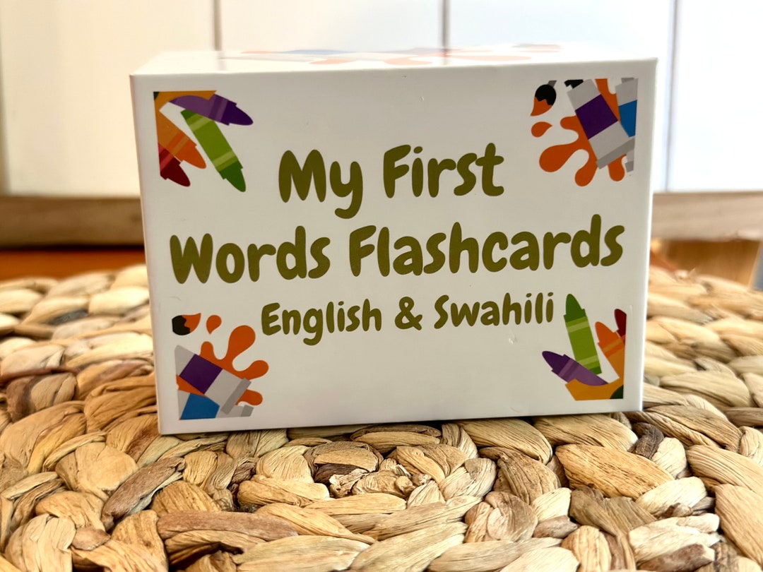 English & Swahili Flashcards All Access Bundle - Etsy