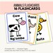 Animal Flashcards, English & Swahili, Bilingual, Preschool - Etsy