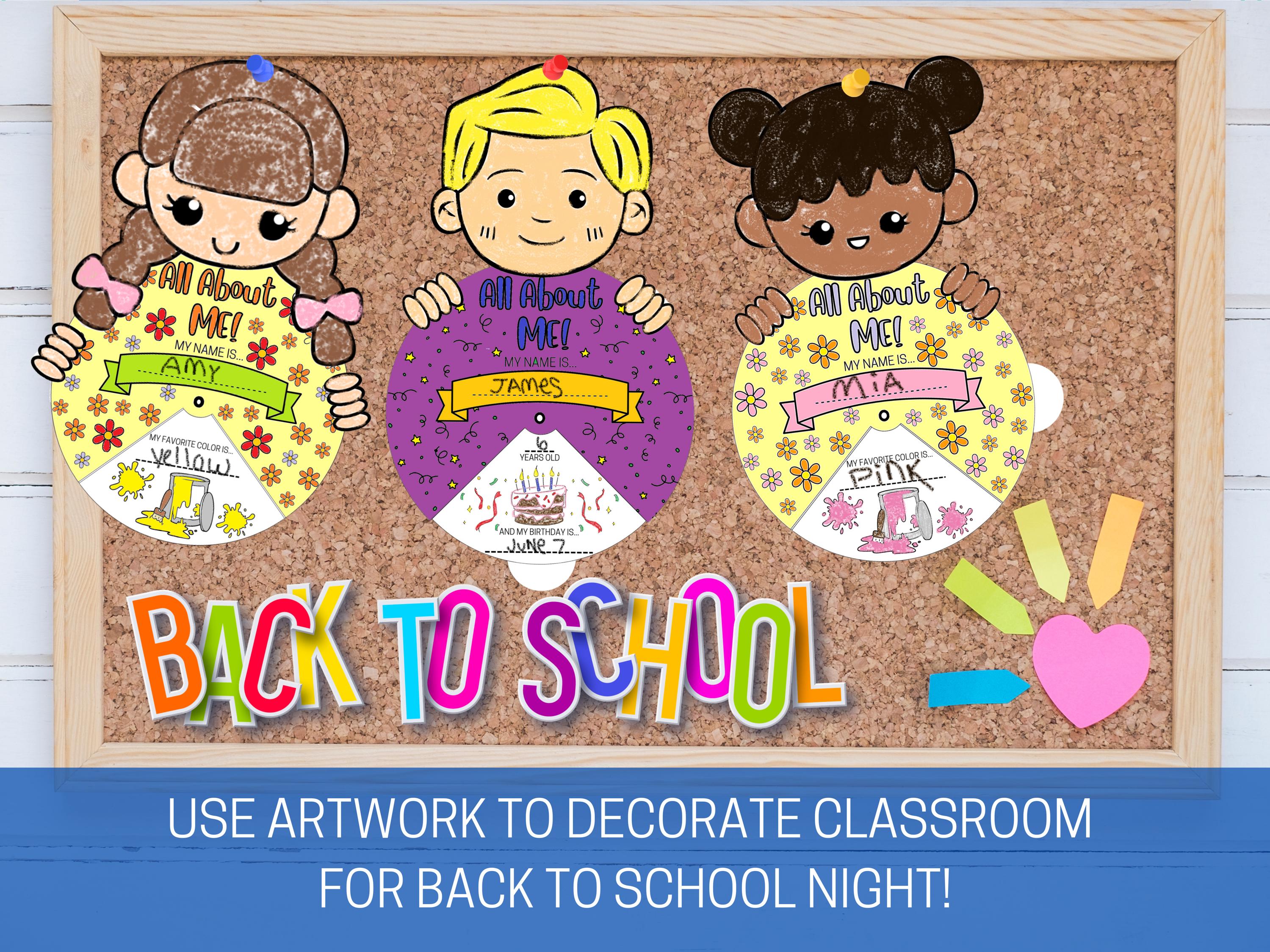 Interactive All About Me Spinning Wheel | Getting to Know You Activity ...