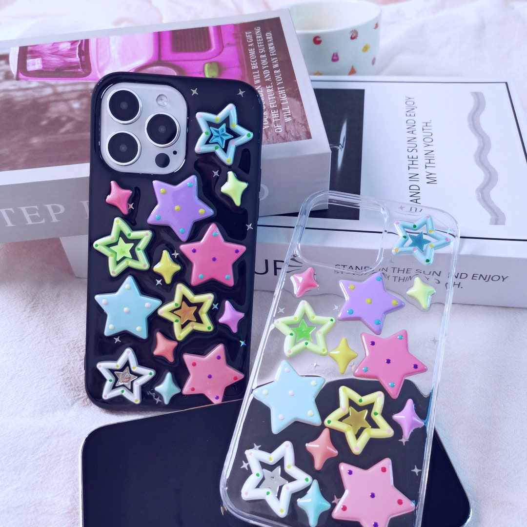 3D Colorful Stars iPhone Case: Soft TPU Protective Cover for iPhone ...