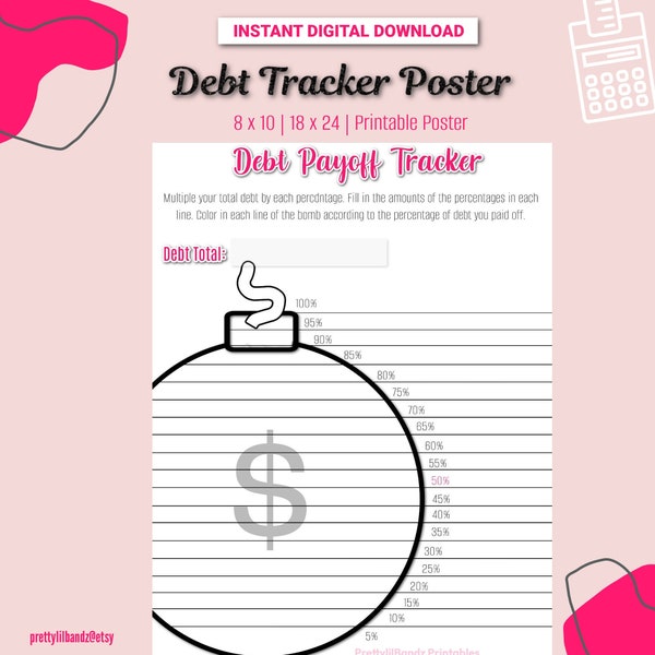 Debt Payoff Poster - Etsy