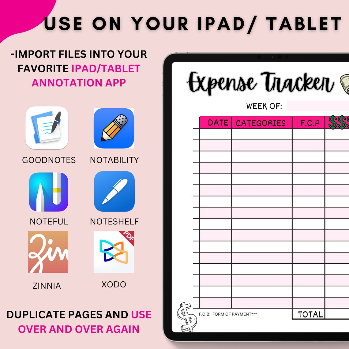 Expense Tracking Sheet for Small Business Expense Tracker Printable Pdf ...