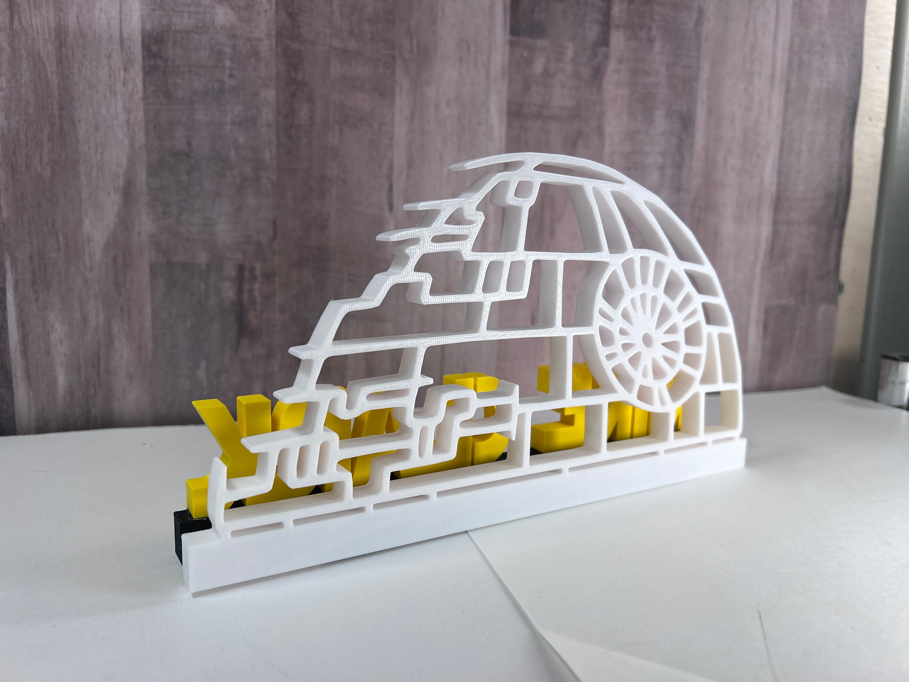 Personalized Star Wars Death Stat Desk Name Display | Perfect for ...
