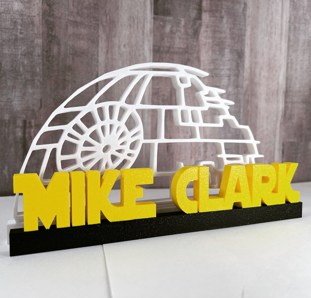 Personalized Star Wars Death Stat Desk Name Display | Perfect for ...