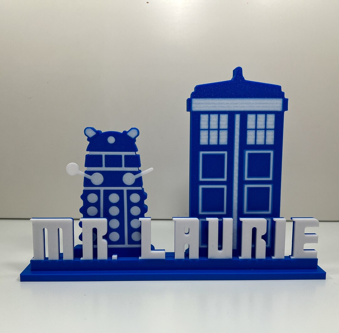 Personalized Dr. Who Desk Name Display | Perfect for Teacher or ...