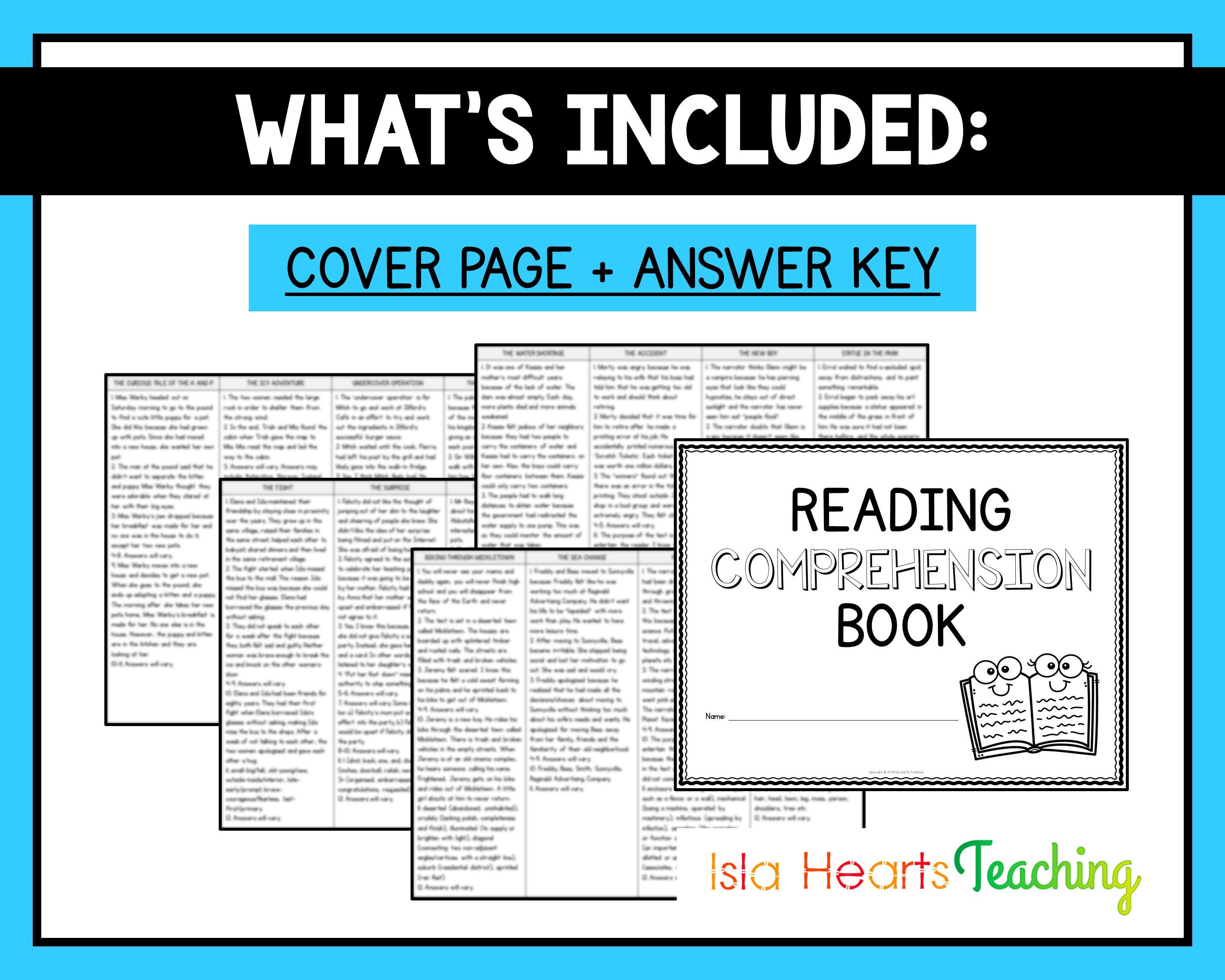 Fourth Grade Reading Comprehension Passages and Questions Worksheets I ...