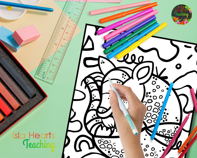 Land Animals Coloring Pages | Art Colouring in Book | Fun Packet for ...