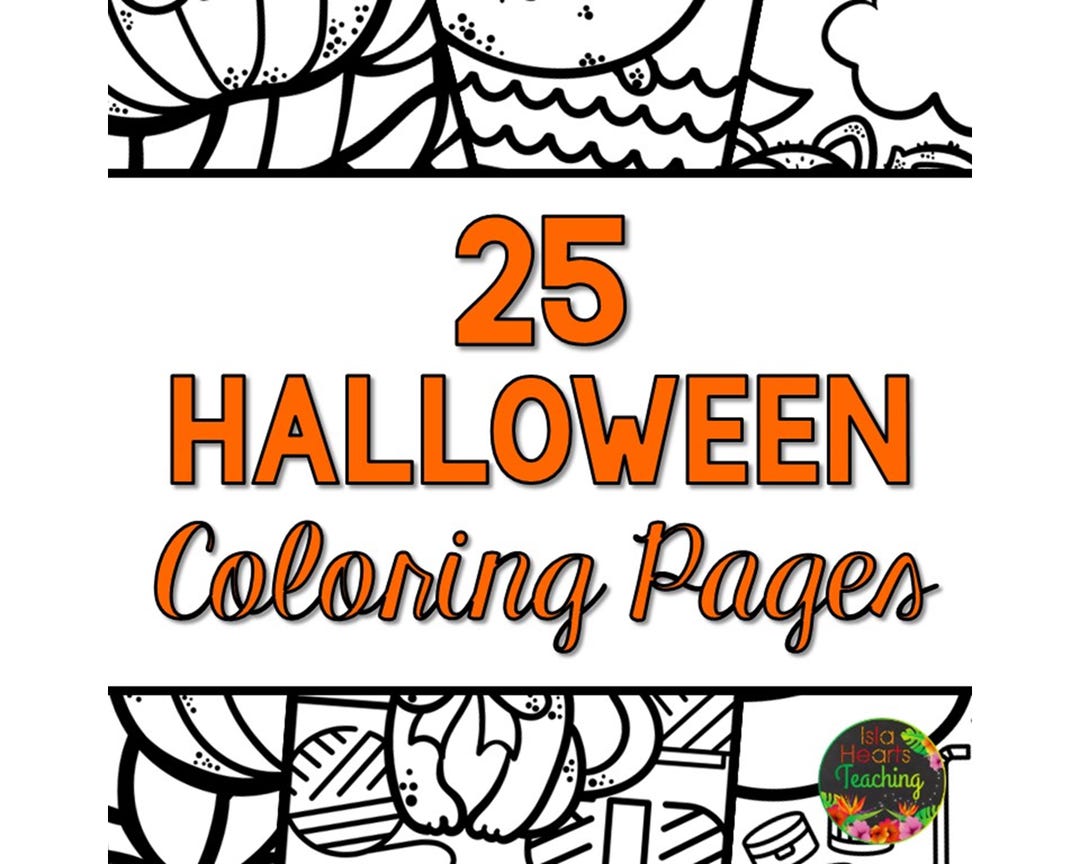 Halloween Coloring Pages | Happy Halloween Art Coloring in Book Fun ...
