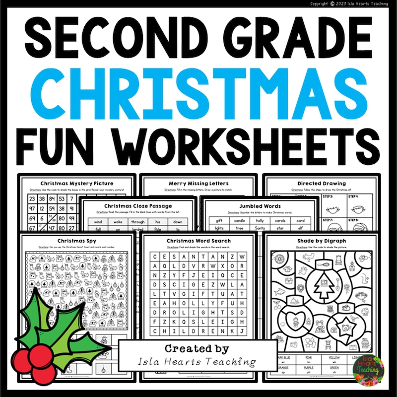 2nd Grade Christmas Games - Etsy