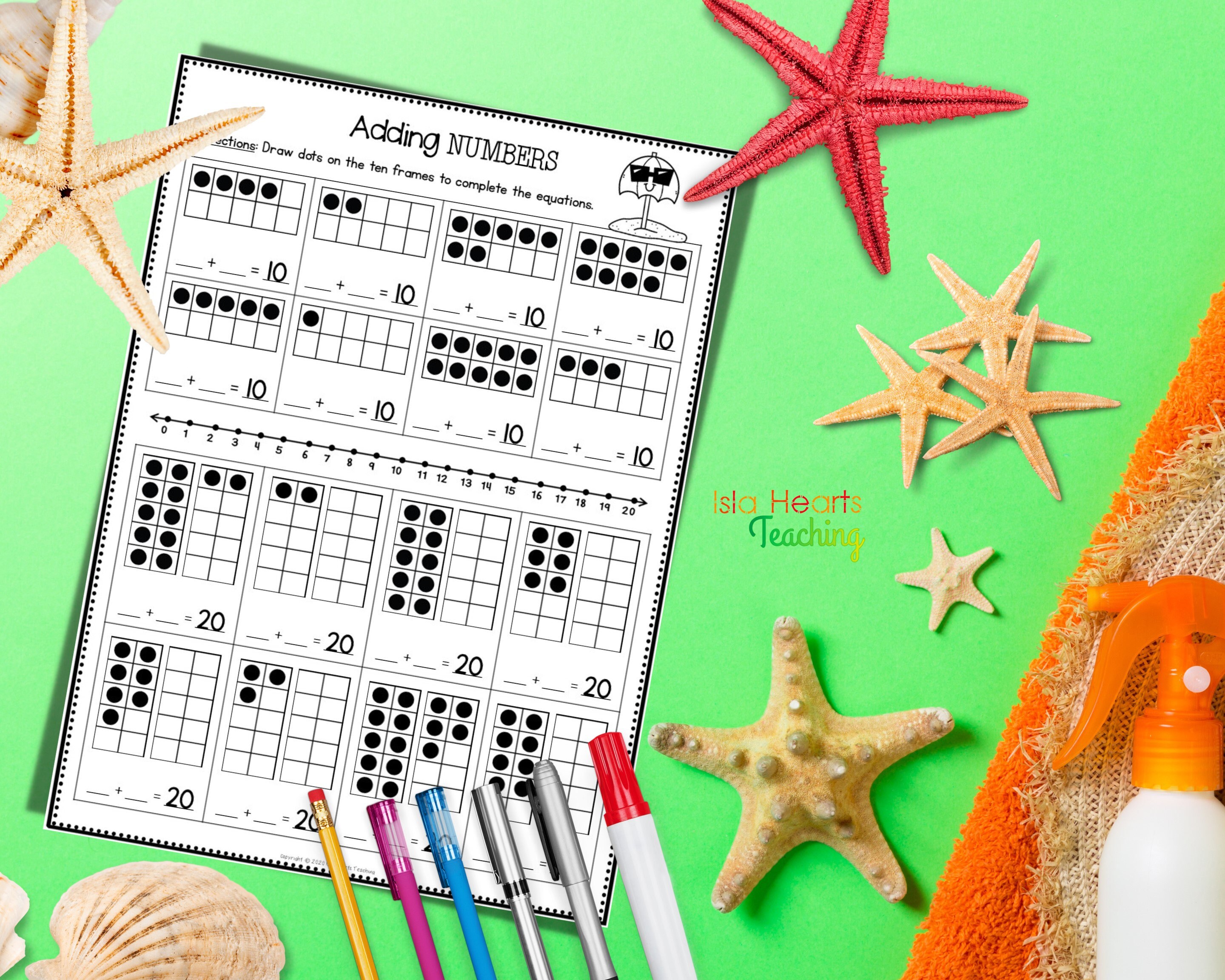 First Grade Summer Math Learning Homework Packet L Home Learning ...